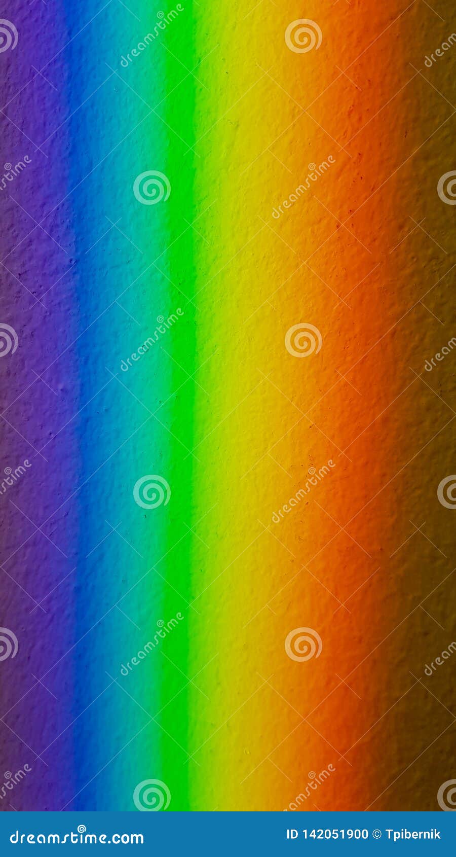 Reflection from Glass Mirror Causing Rainbow Prism Effect Stock Photo ...