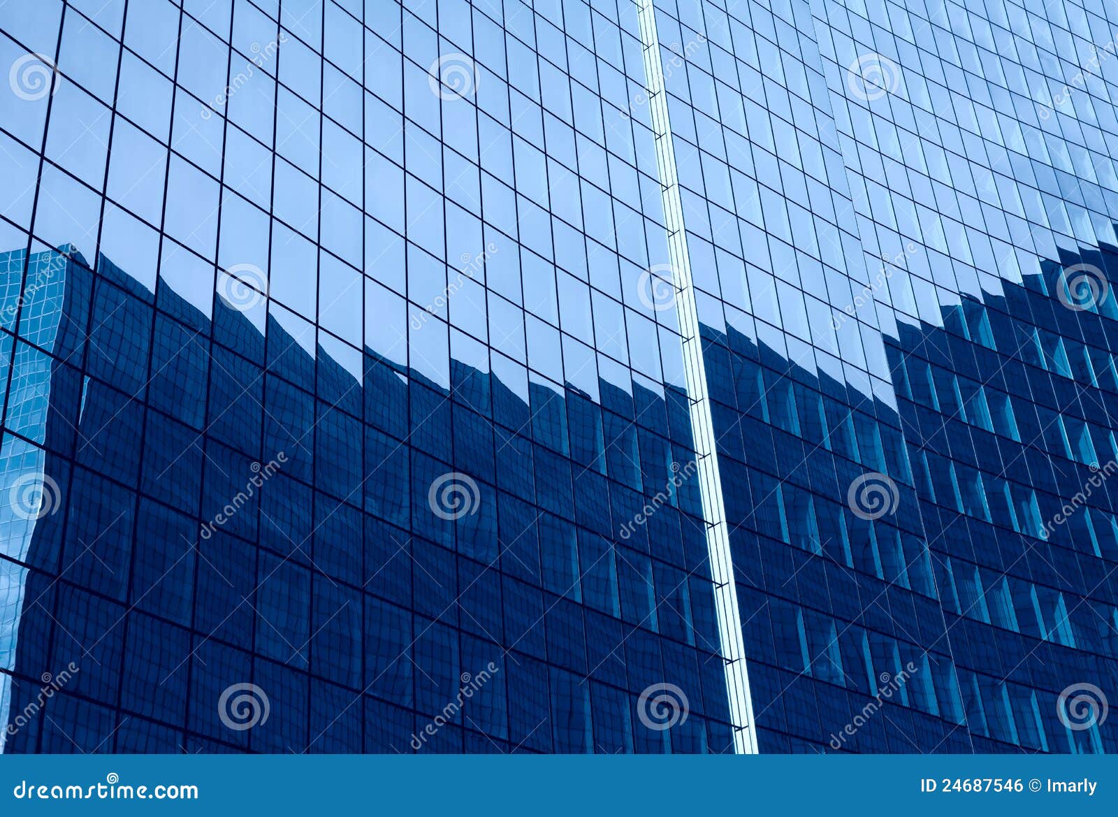 Reflection in glass wall stock photo. Image of management - 24687546