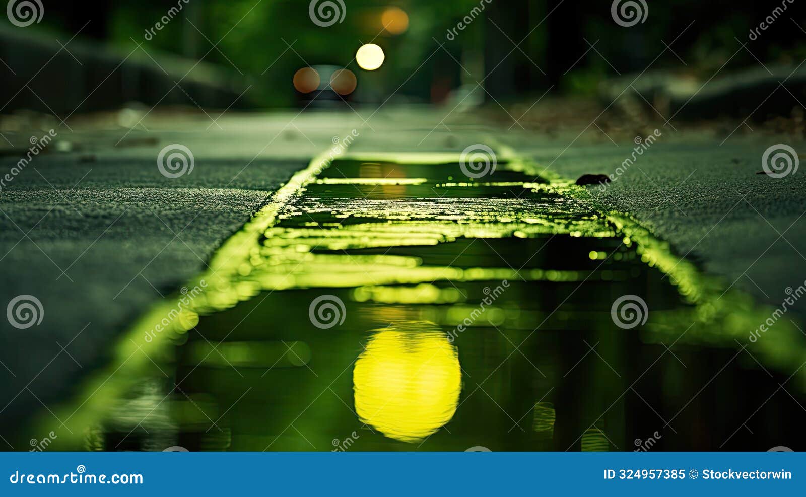 Reflection Green Traffic Light Stock Illustration | CartoonDealer.com ...
