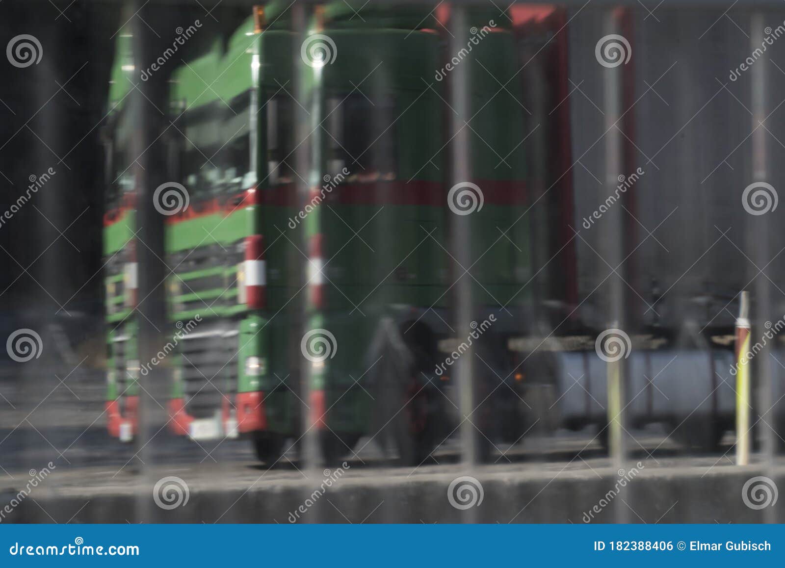 Reflection of a Green Truck Stock Photo - Image of glass, management ...