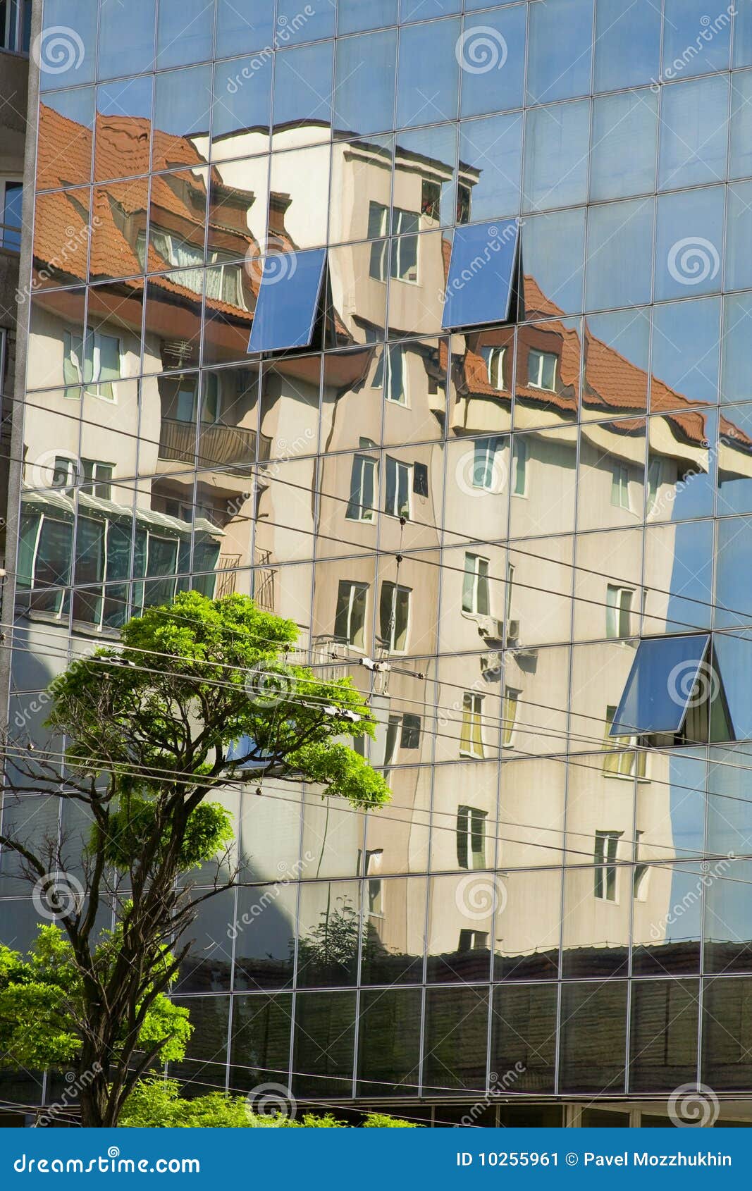 Reflection of a house stock image. Image of frame, brick - 10255961