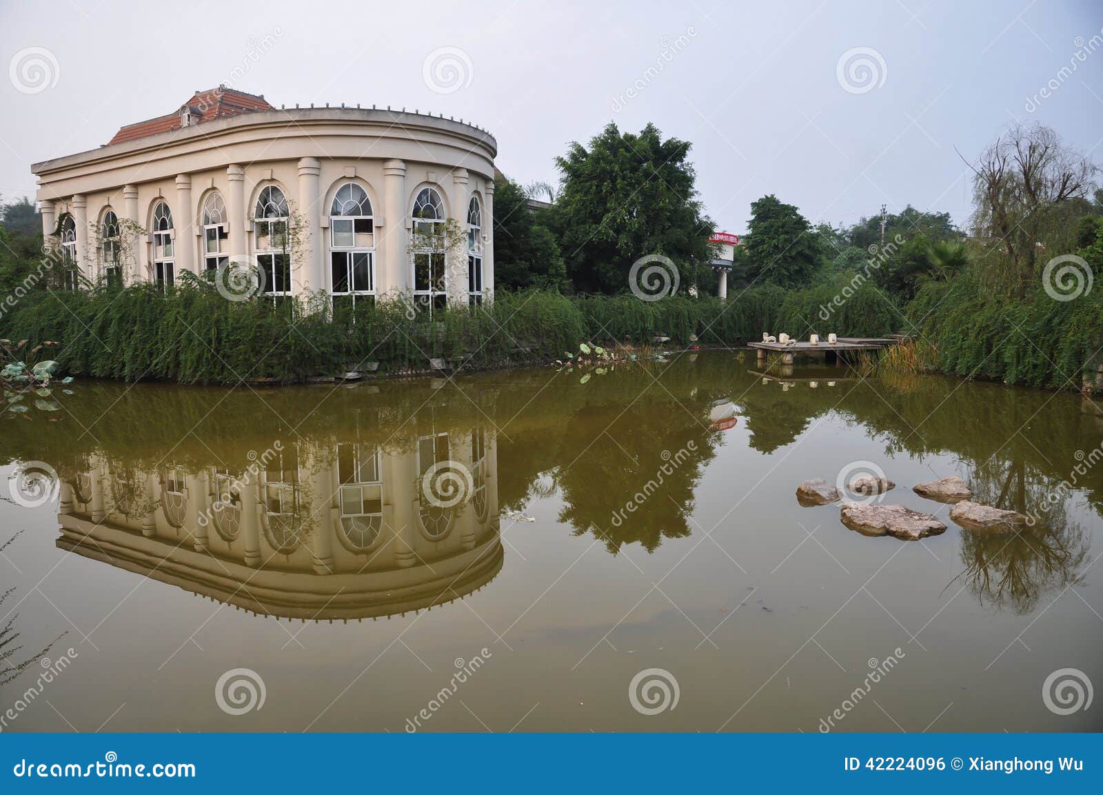 Reflection of House in Water Stock Photo - Image of metropolis, outdoor ...