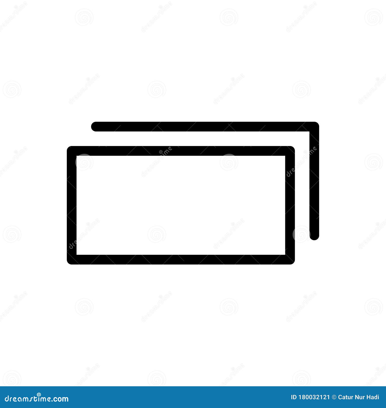 Reflection Icon Flat Vector Template Design Trendy Stock Vector ...