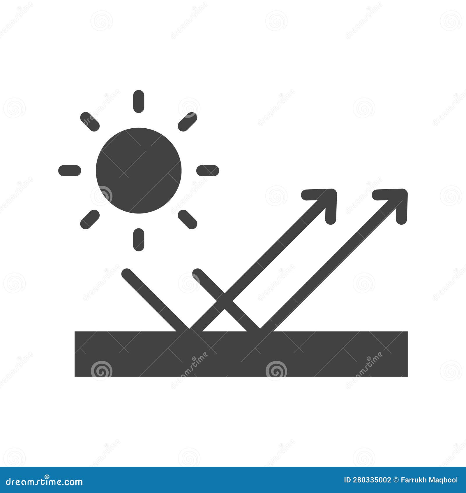 Reflection Icon Vector Image. Stock Vector - Illustration of optics ...