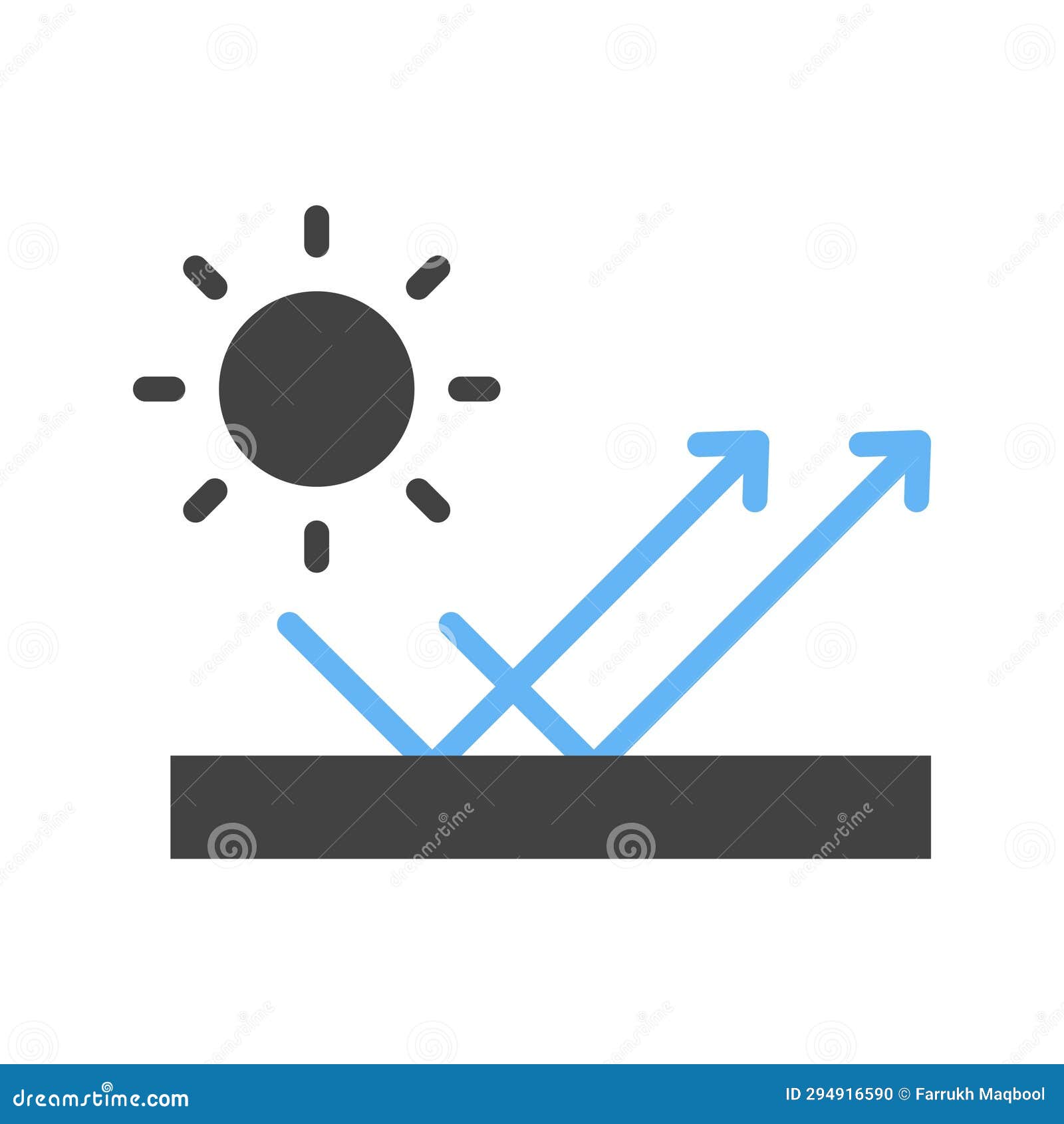 Reflection Icon Vector Image. Stock Vector - Illustration of design ...