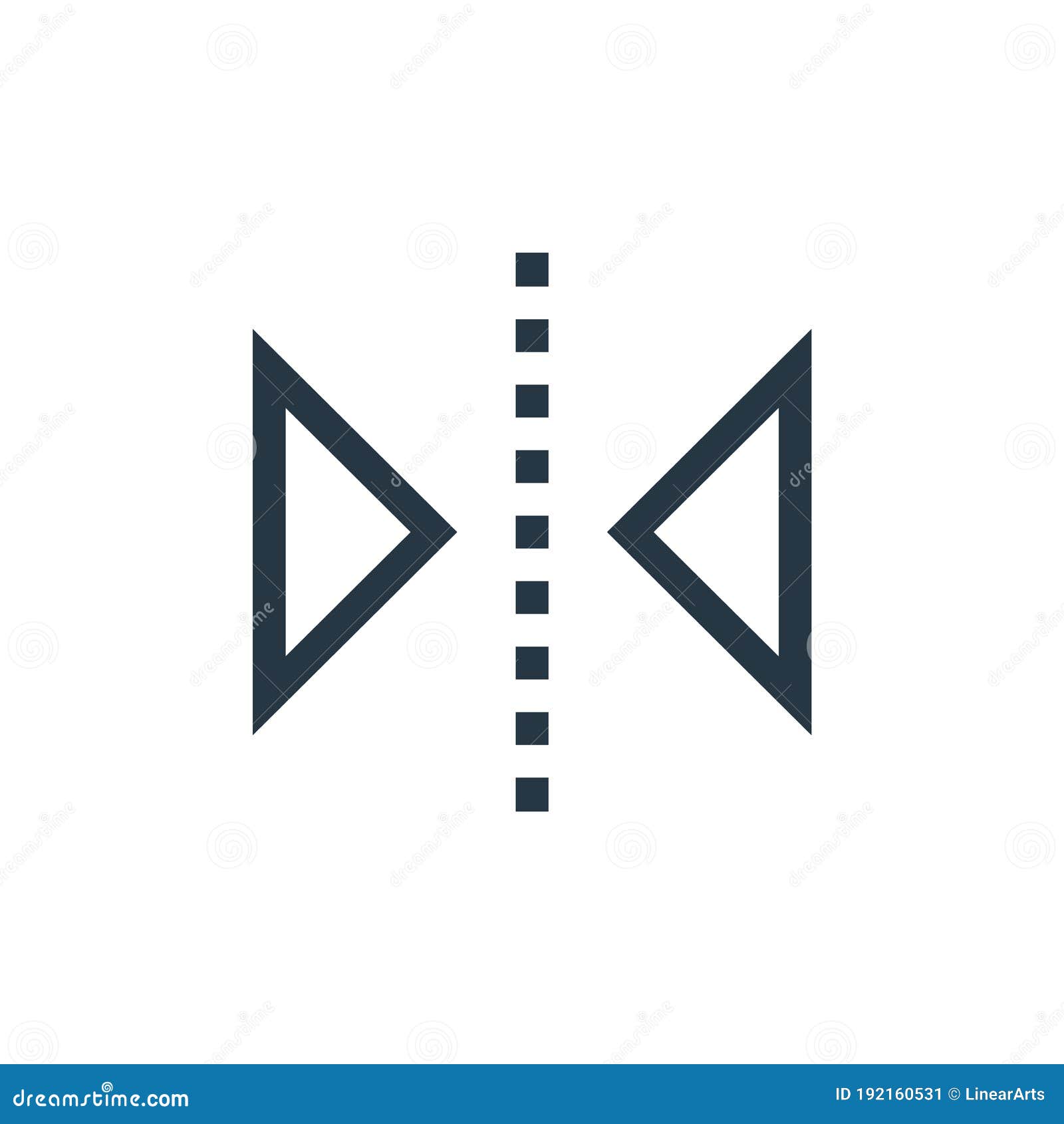 Reflection Icon Vector from Vector Editing Concept. Thin Line ...