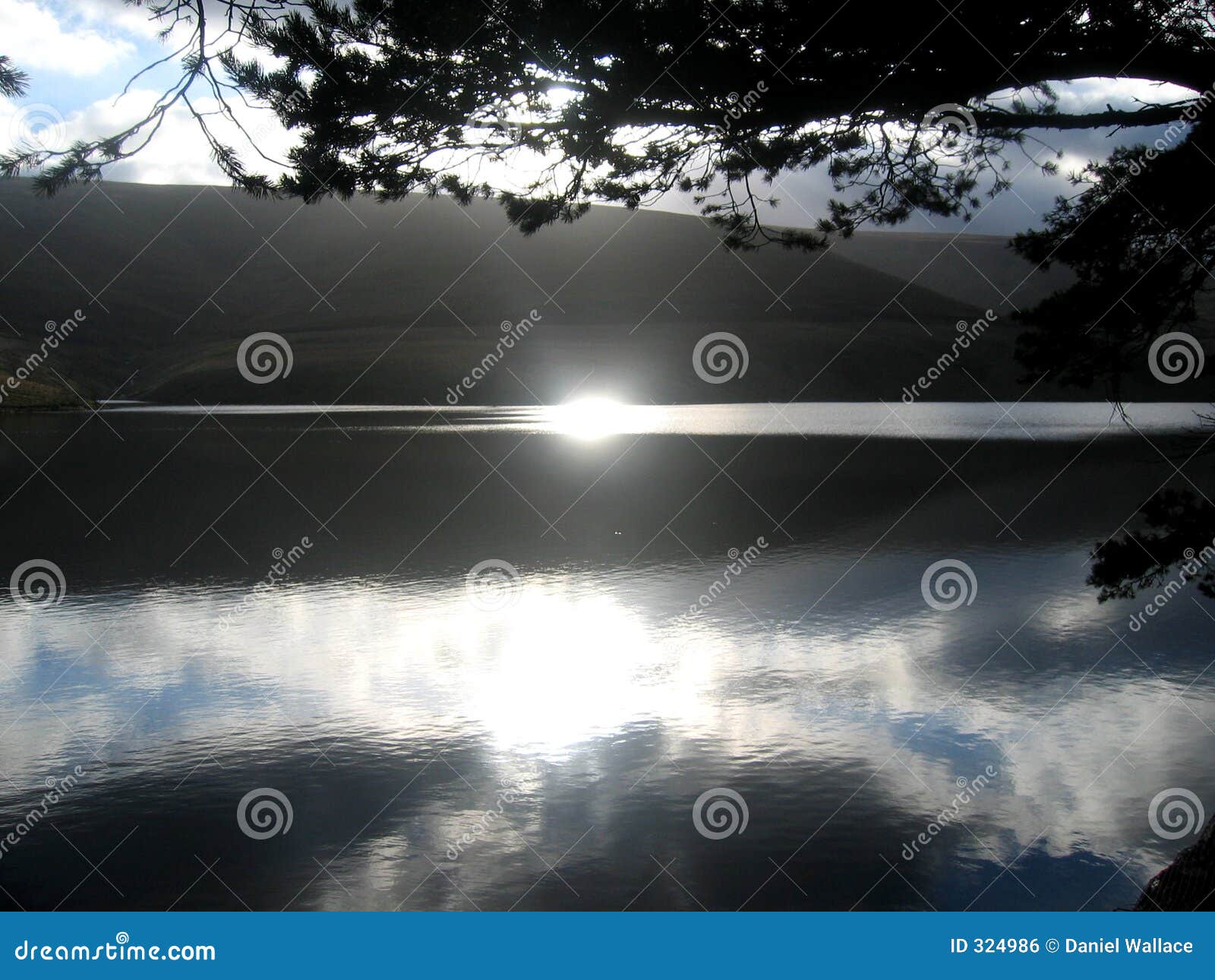 Reflection on lake stock photo. Image of countryside, reflection - 324986
