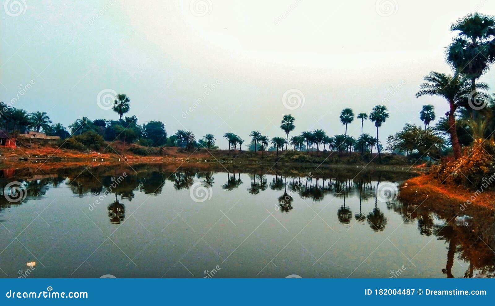 The reflection lake stock image. Image of waterway, painting - 182004487