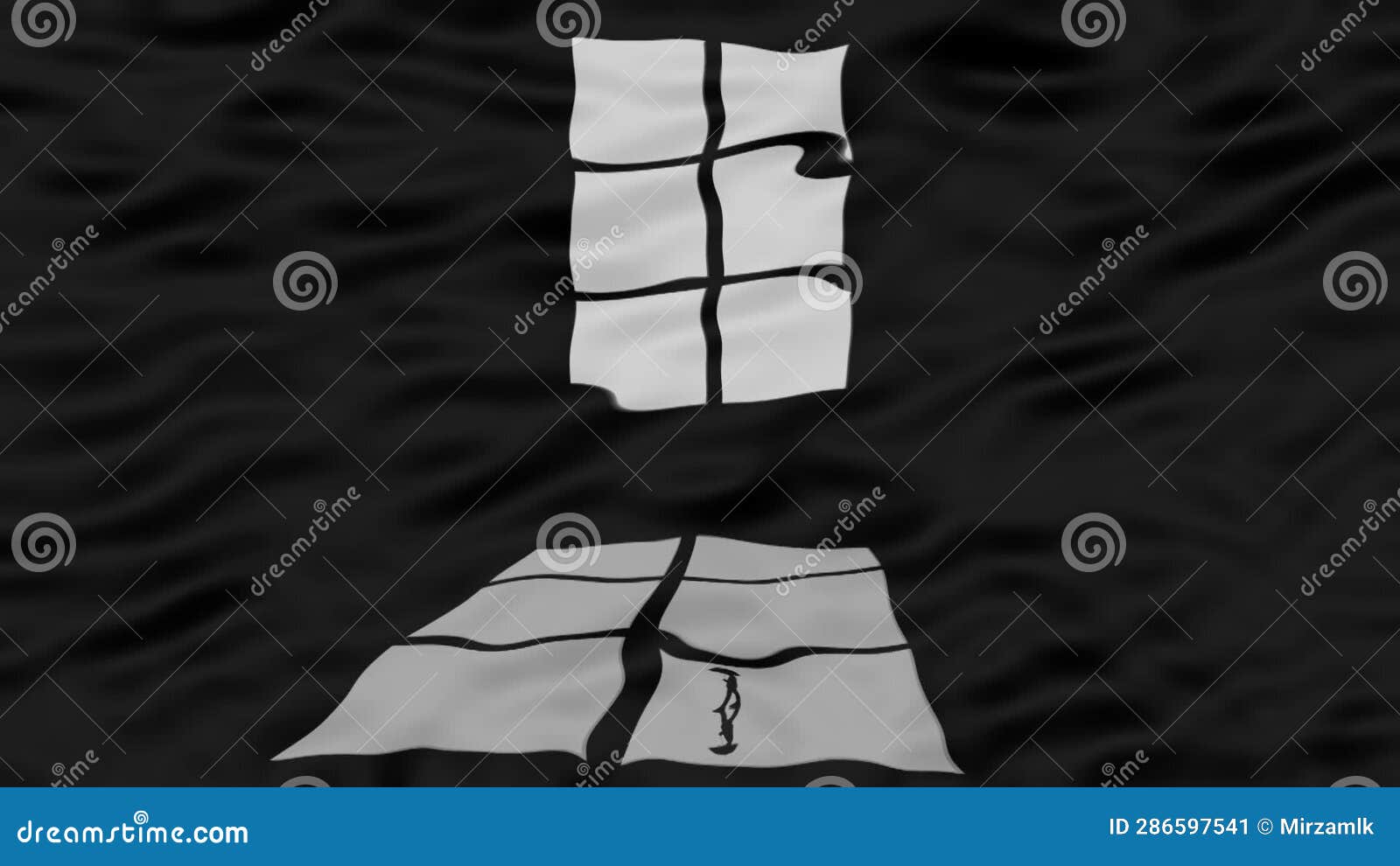 Reflection of a Large Window Underwater with Waves and Ripples Stock ...