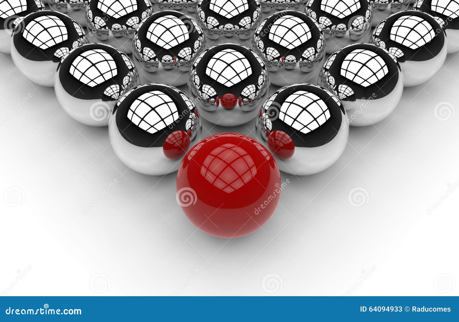Reflection - Leadership Concept Stock Illustration - Illustration of ...