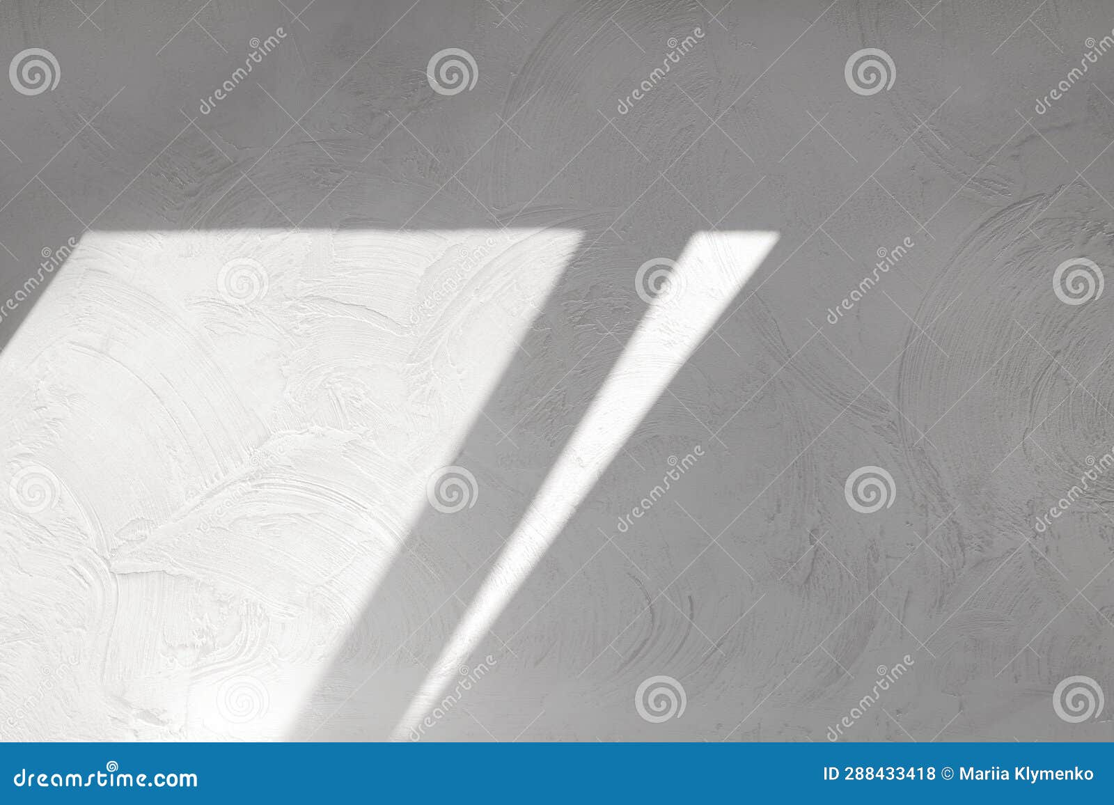 Reflection of Light and a Gray Shadow from the Window Against the ...