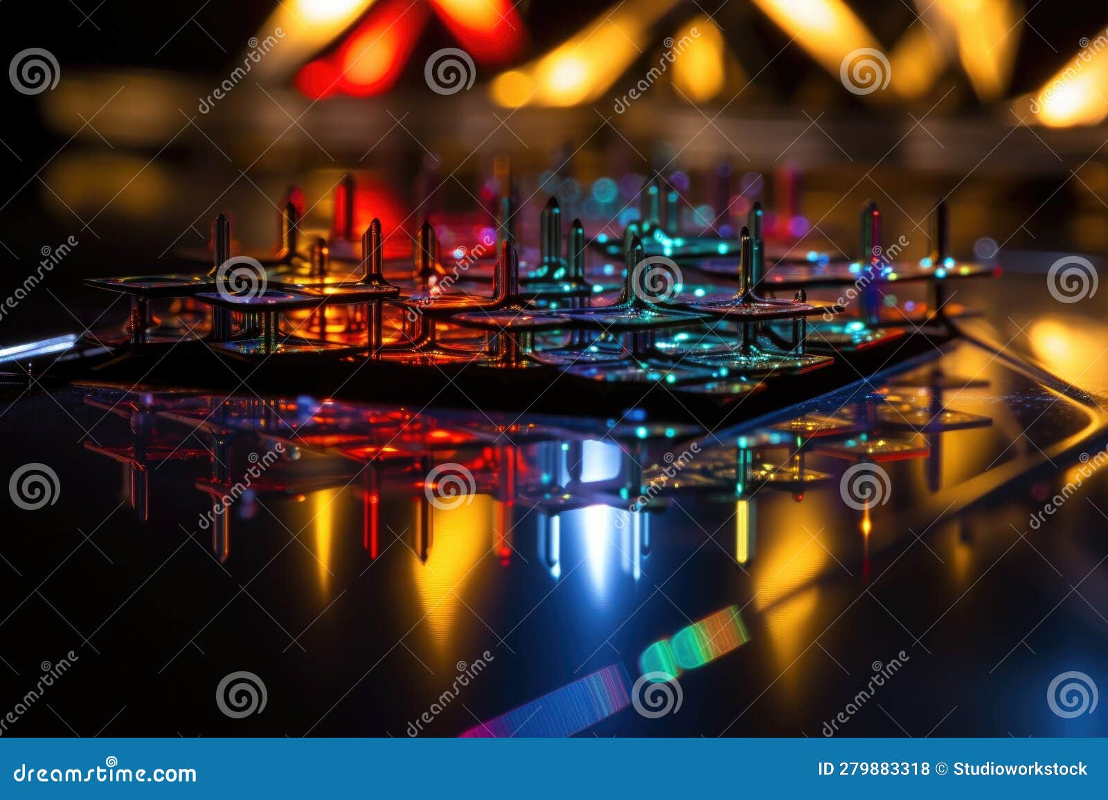 Reflection of Light on Nanomaterials Surface, Showing Their Unique ...