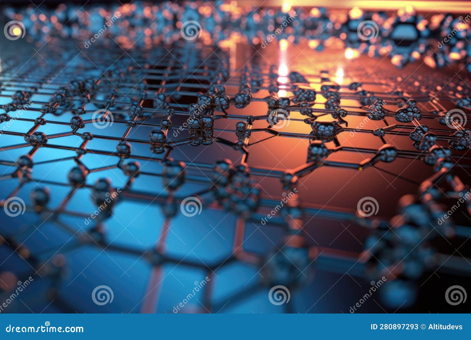 Reflection Of Light On Nanomaterials Surface, Showing Their Unique ...