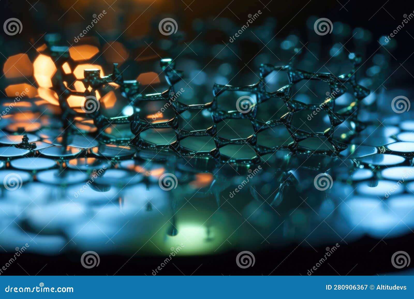 Reflection of Light on Nanomaterials Surface, Showing Their Unique ...
