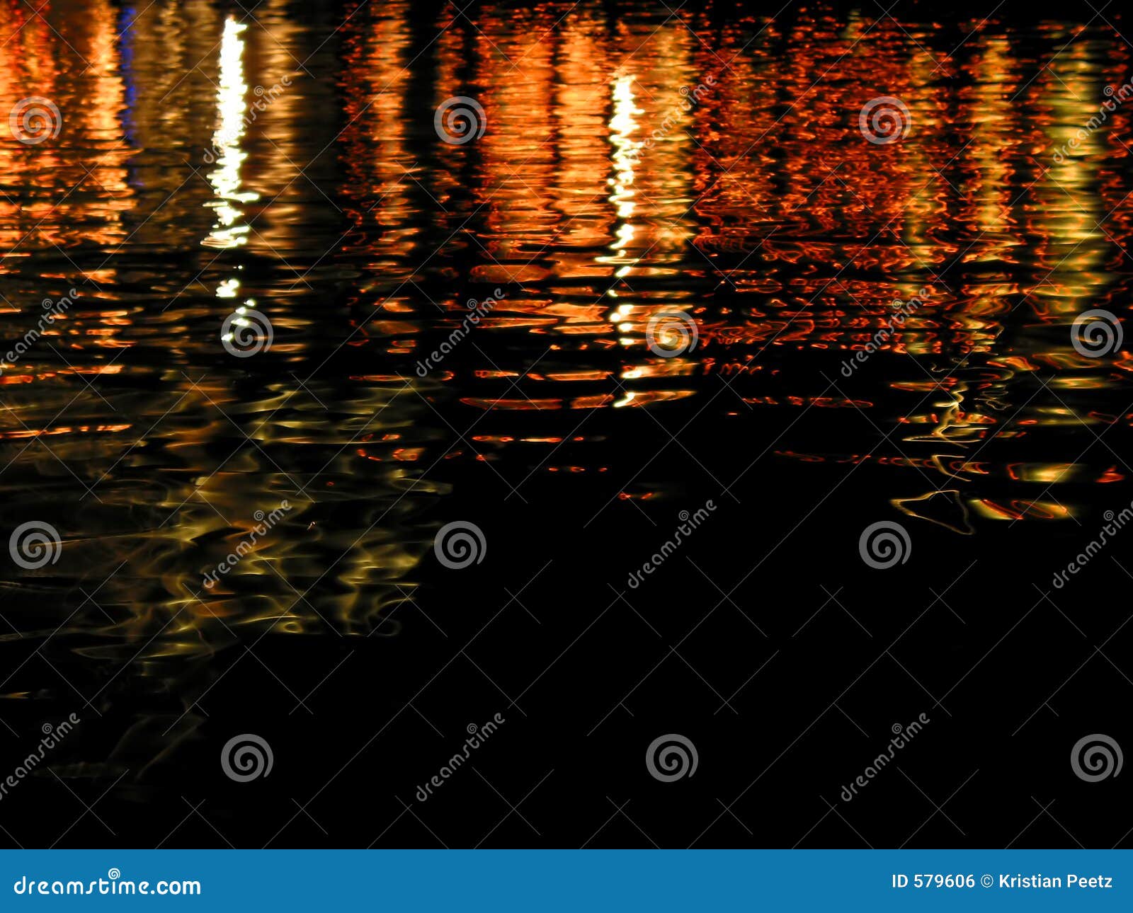 Reflection of Lights on Water - Serie Stock Photo - Image of colors ...