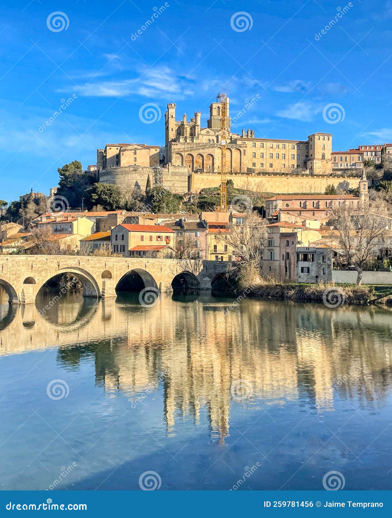 Reflection of the Medieval Bridge Over the River Stock Photo - Image of ...