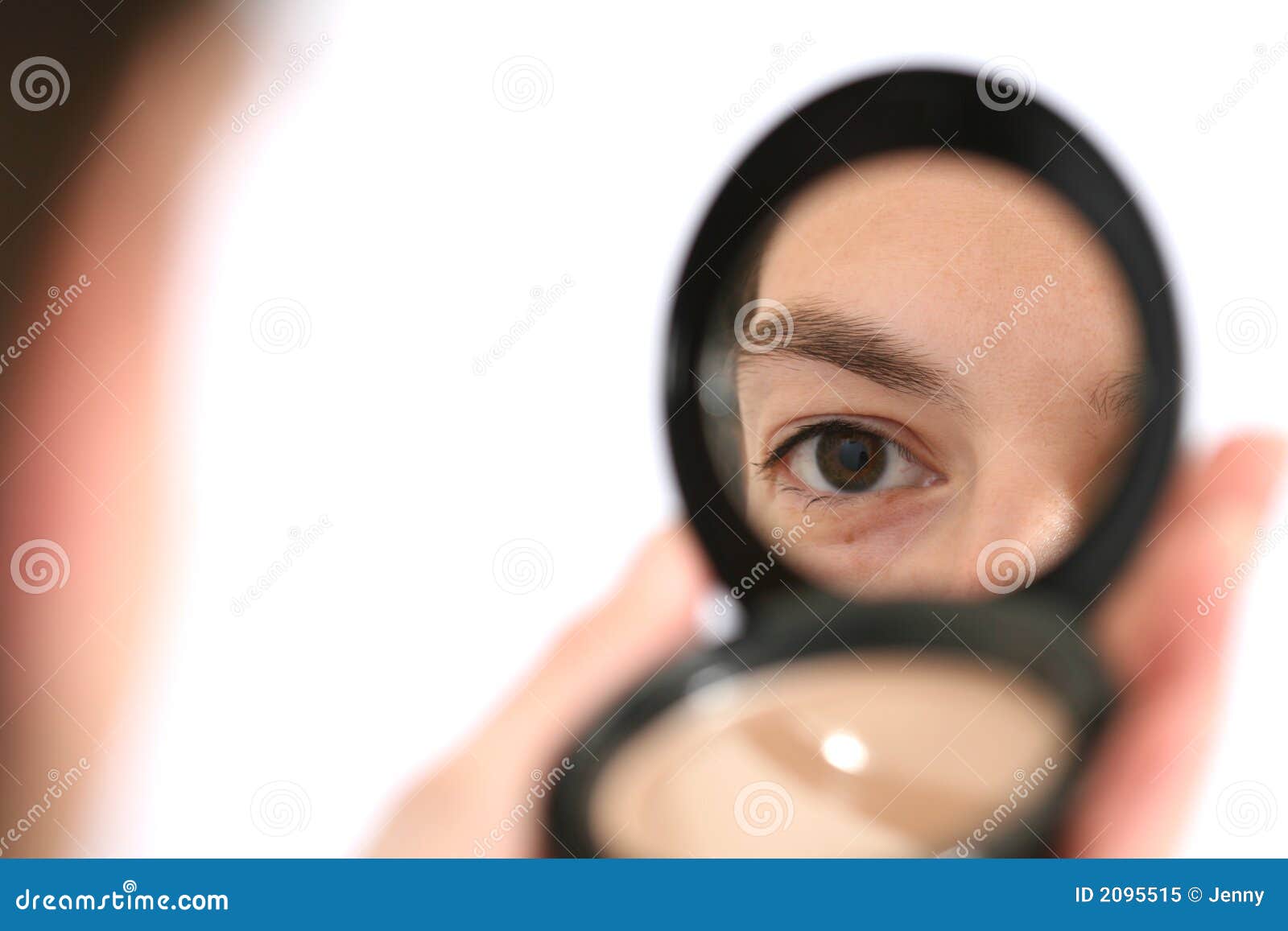 Reflection in a mirror stock image. Image of brow, glamor - 2095515