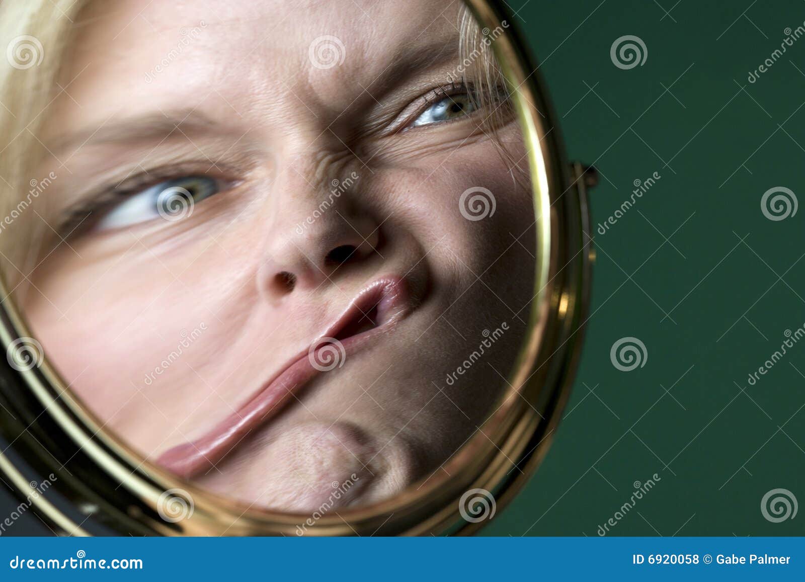 Reflection in a mirror stock photo. Image of weird, people - 6920058