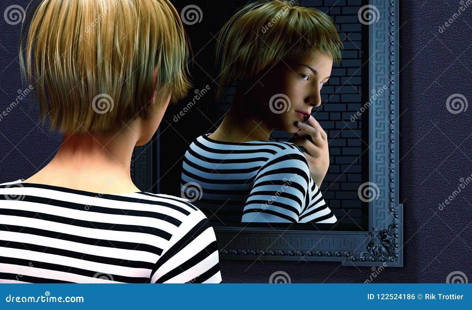 Secrets in a mirror stock photo. Image of hiding, question - 122524186