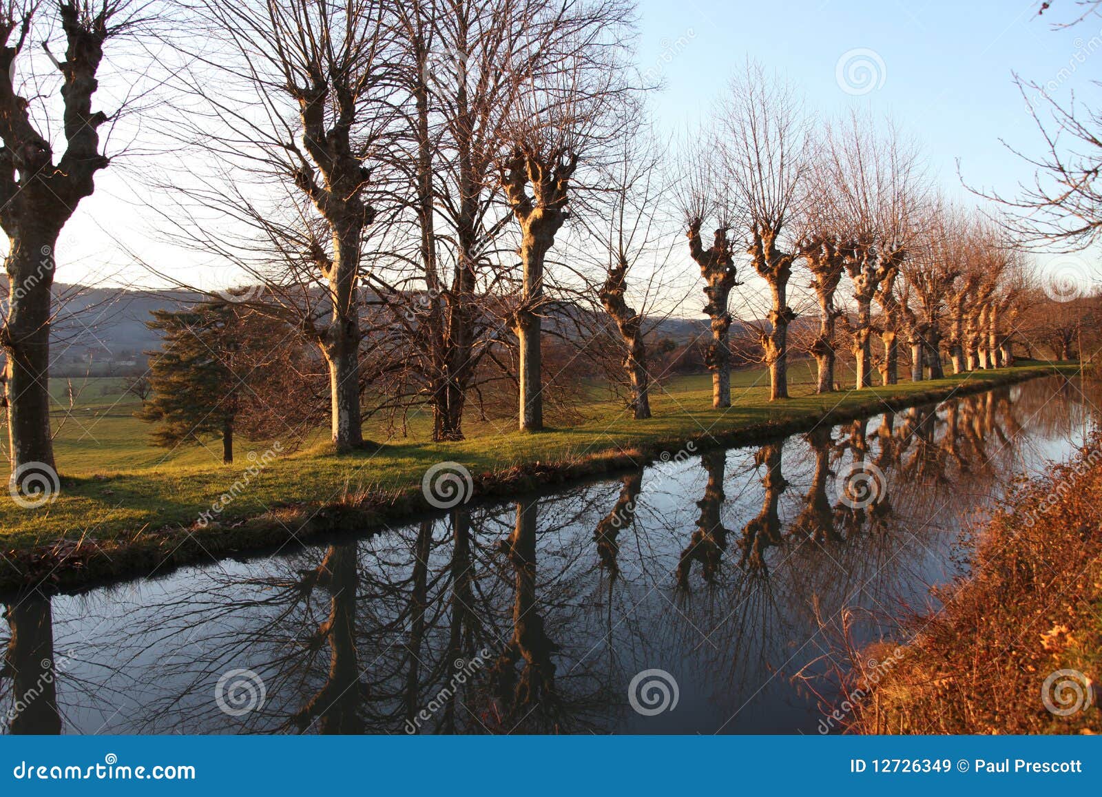 Reflection of nature stock image. Image of park, autumn - 12726349