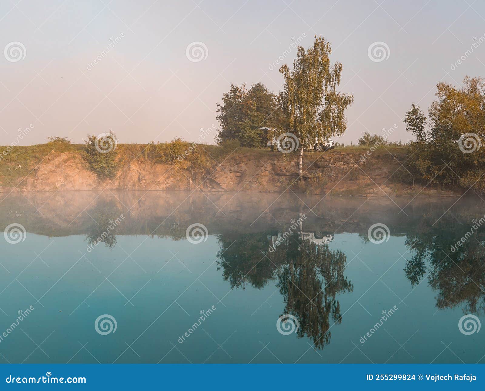 Reflection of Nature in the Surface of the Lake Stock Photo - Image of ...