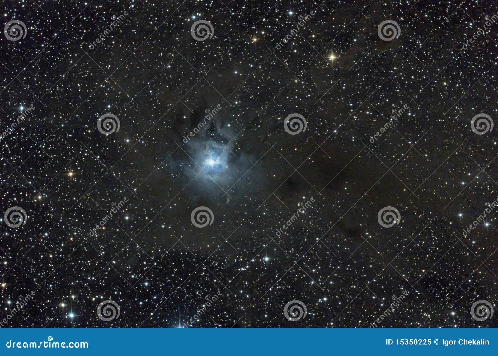 Reflection Nebula in Cepheus Constellation. Stock Image - Image of dust ...