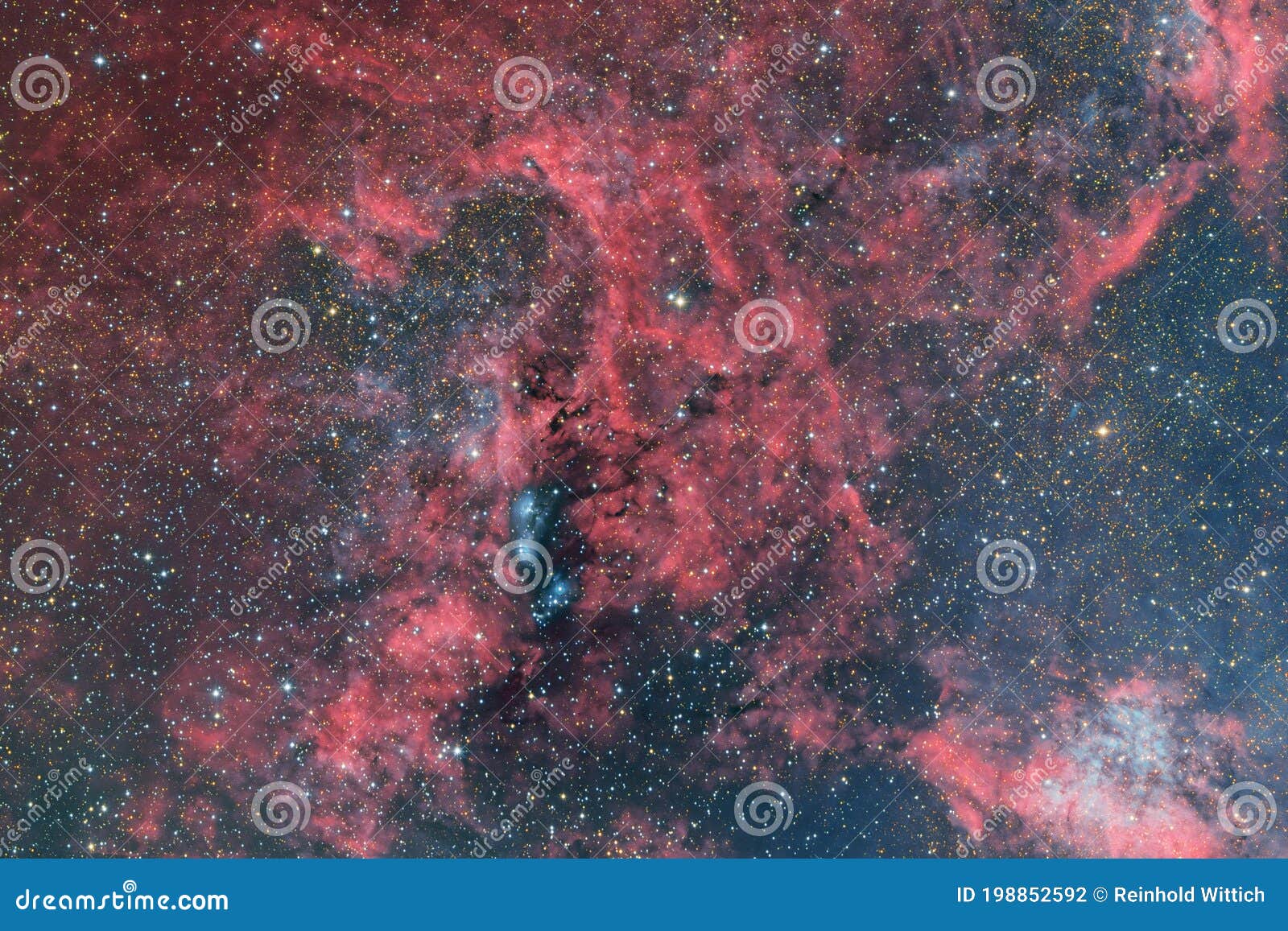 Reflection Nebula NGC6914 stock photo. Image of moon - 198852592