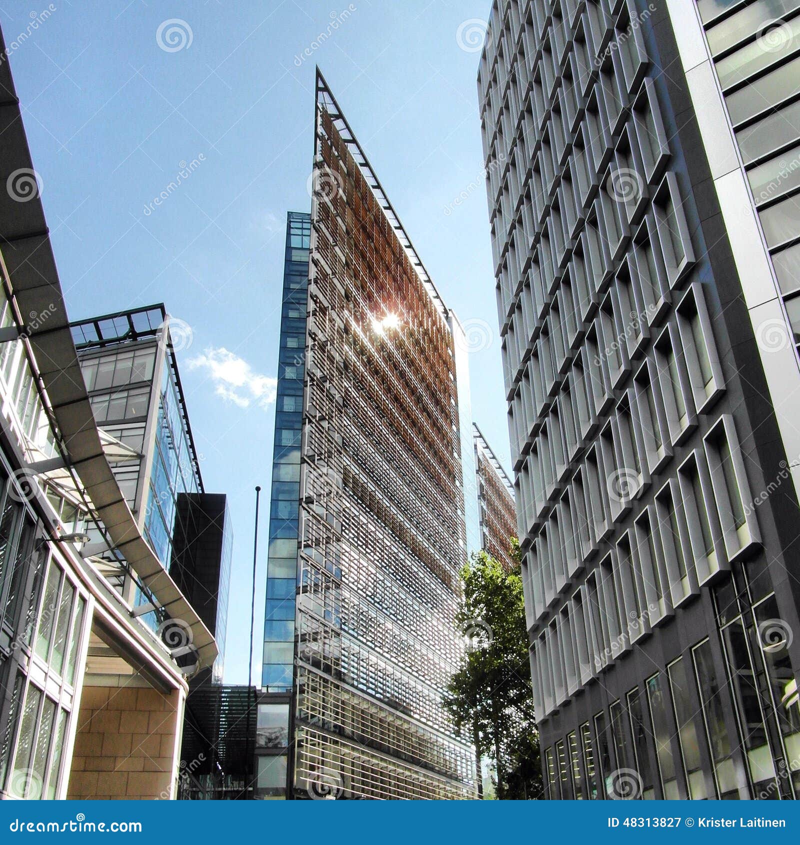 Reflection off a building stock image. Image of reflecting - 48313827