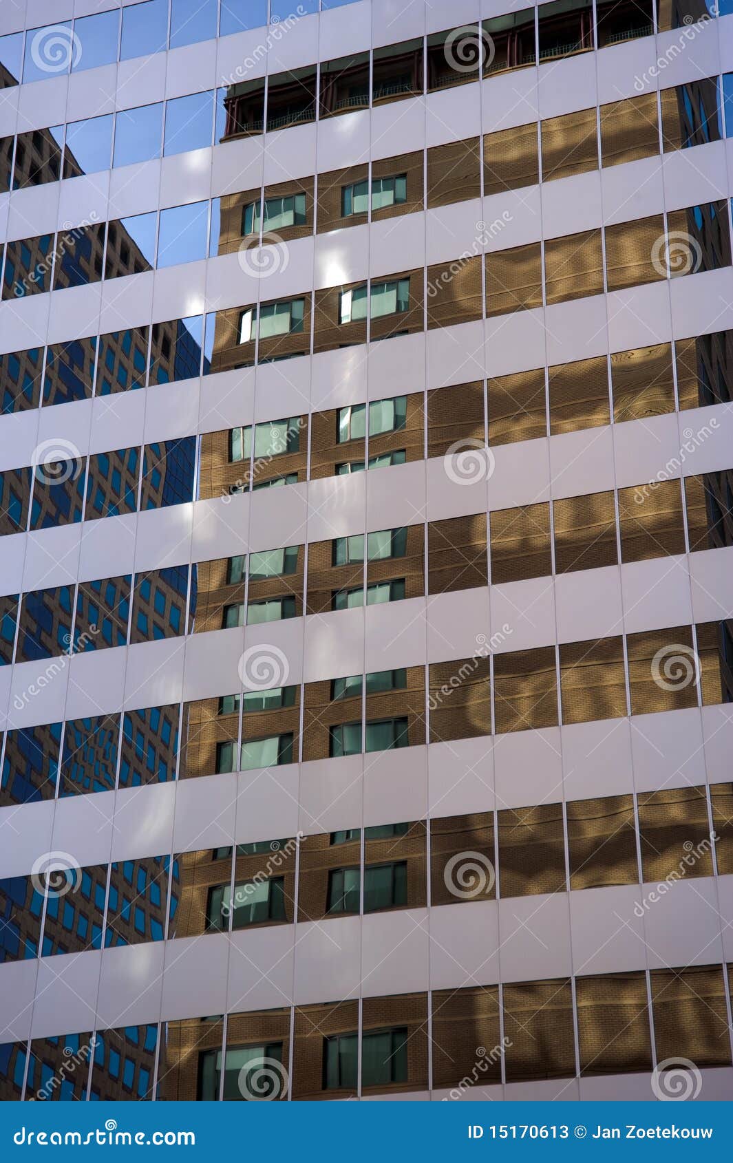 Reflection of Office Building Stock Image - Image of stone, mirror ...