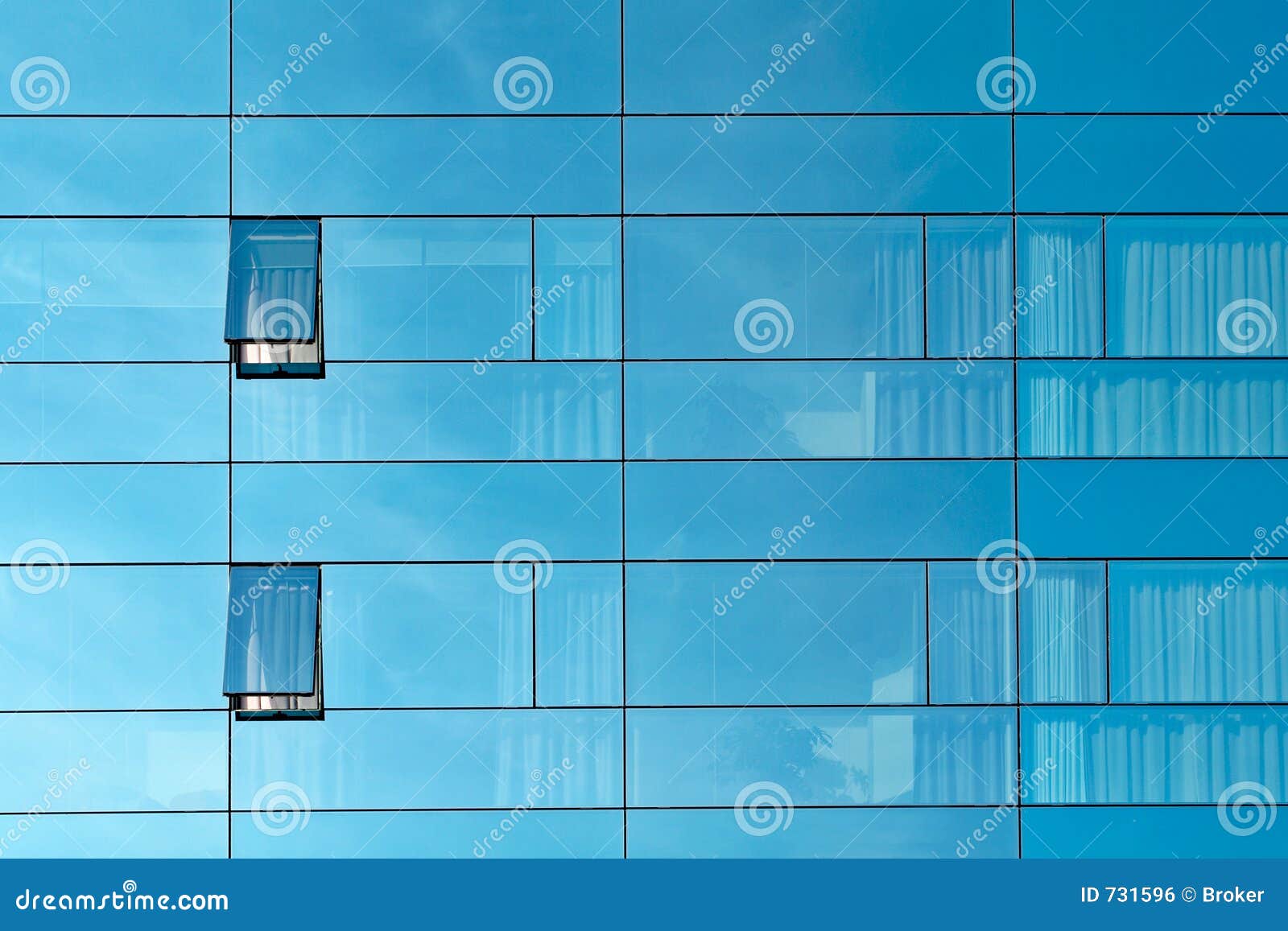 Reflective Glass Texture Building