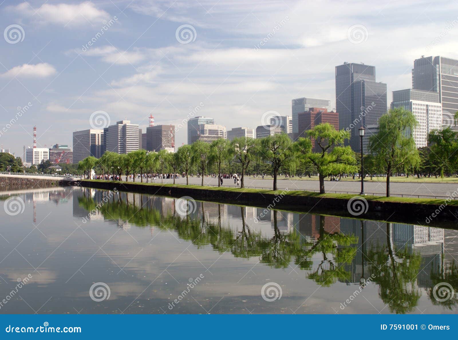 Reflection in a park stock image. Image of reflection - 7591001