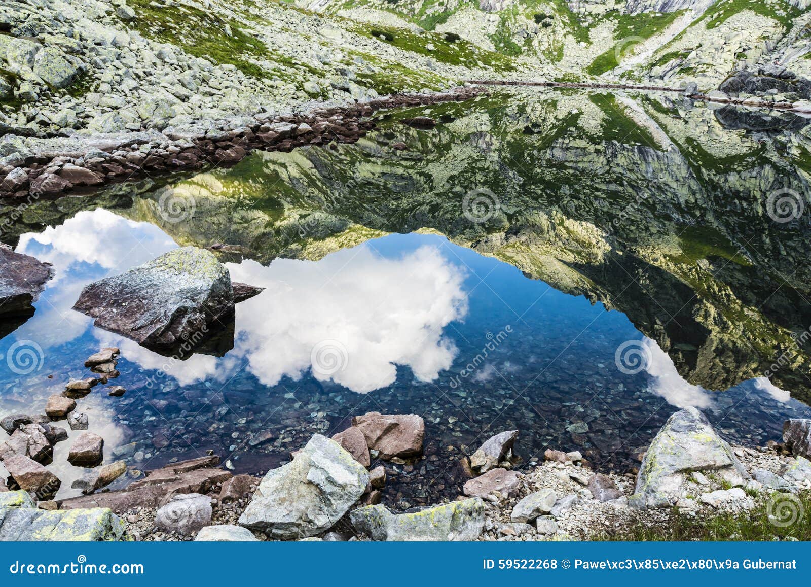 Reflection Peaks in the Lake Stock Photo - Image of peak, water: 59522268