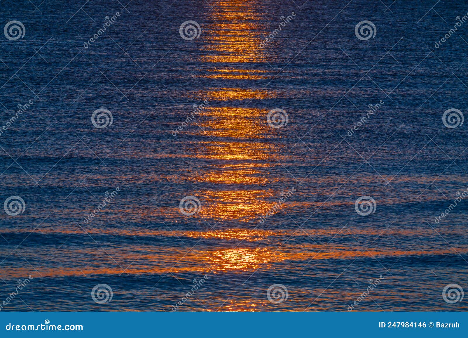 Reflection of the Rising Sun in the Sea Stock Photo - Image of ...