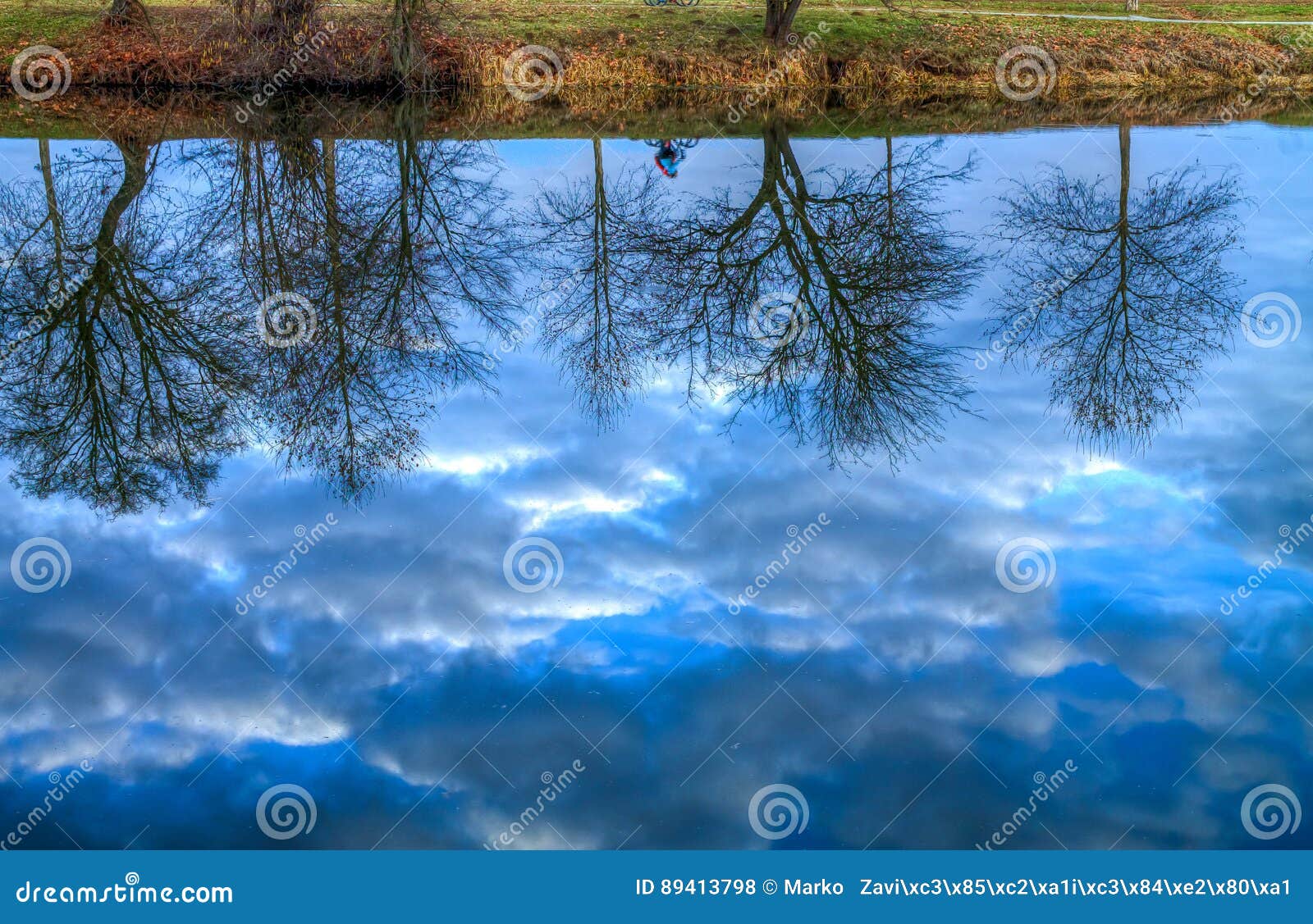 Reflection stock photo. Image of reflection, clouds, natura - 89413798