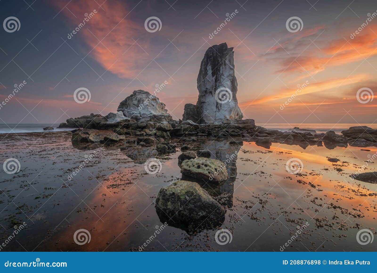 Reflection of Rock Objects stock photo. Image of rock - 208876898
