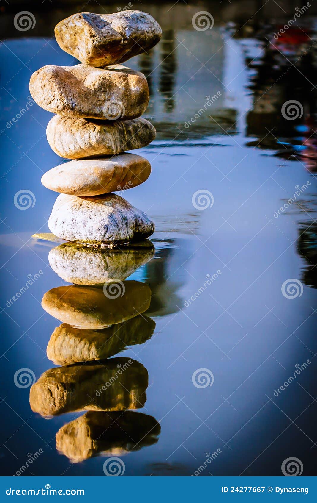 Reflection of Rocks stock image. Image of reflection - 24277667