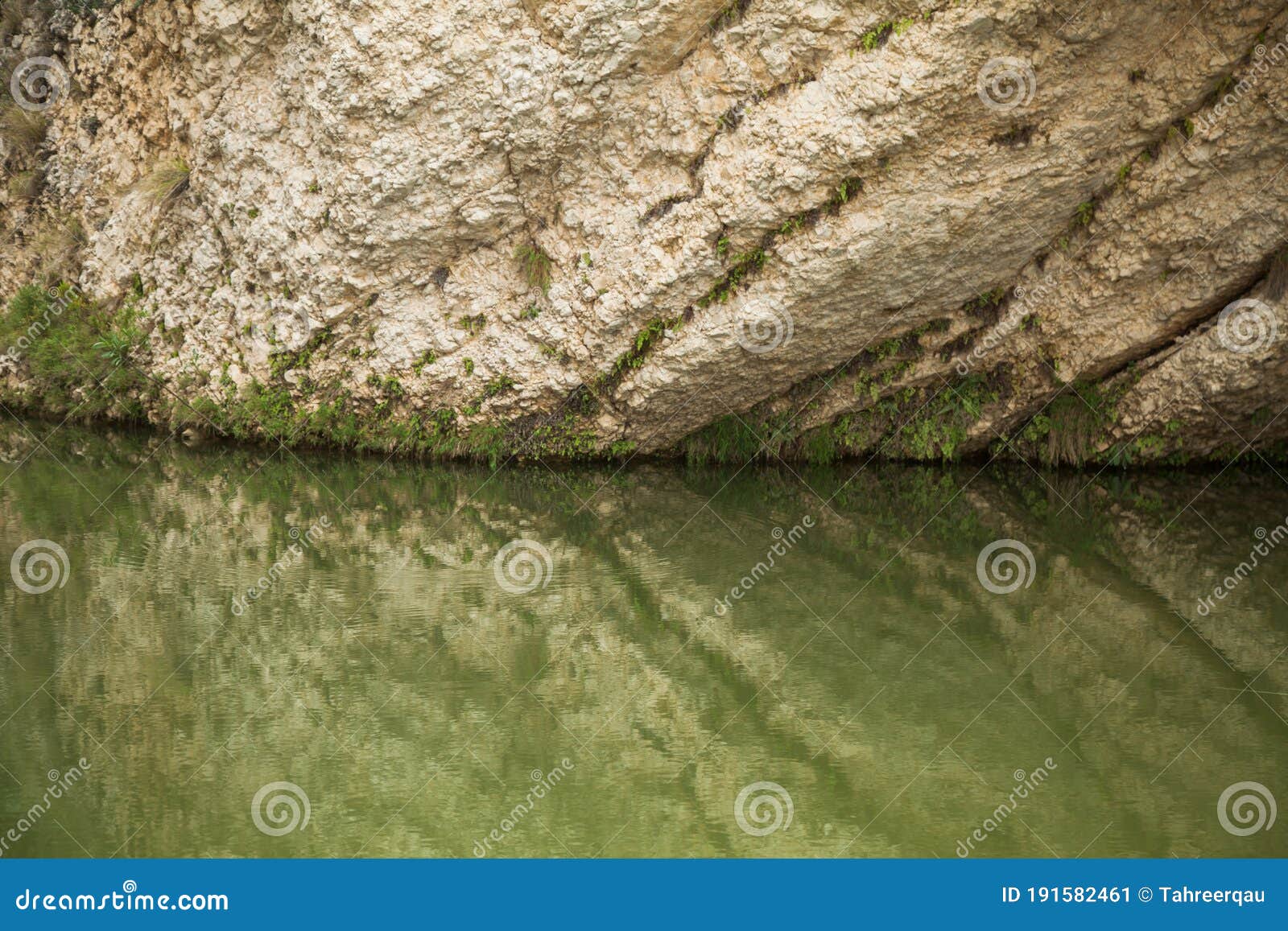 Reflection of Rocks in Water Stock Image - Image of formation, river ...