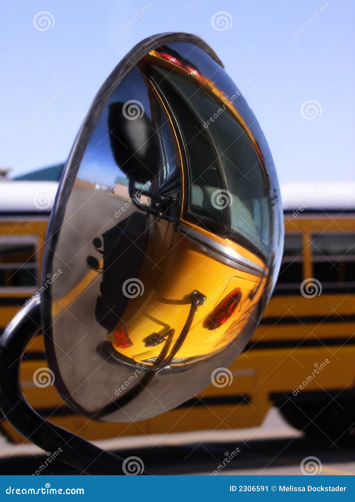 Reflection of school bus stock image. Image of child, service - 2306591