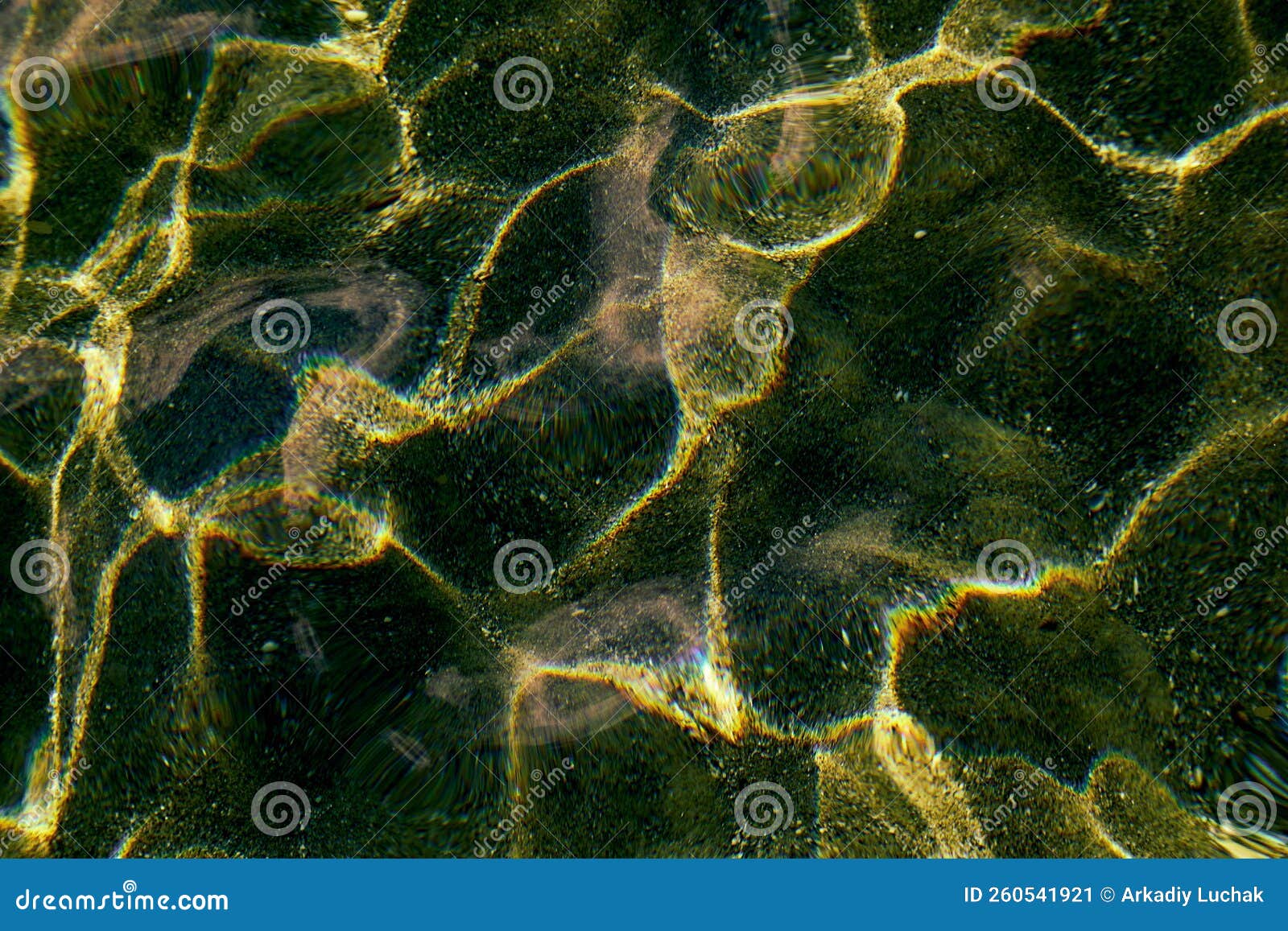 Reflection on the Seabed of the Refraction of the Sun S Rays in Sea ...