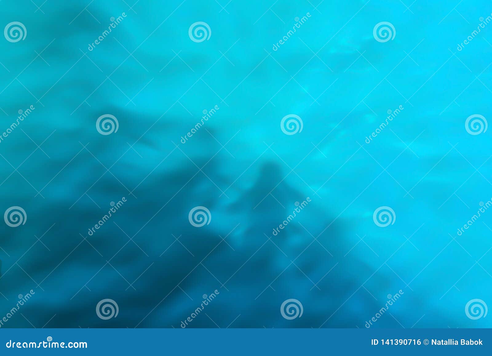 Reflection of Shadows on Blue Water with Waves, Background Stock Photo ...