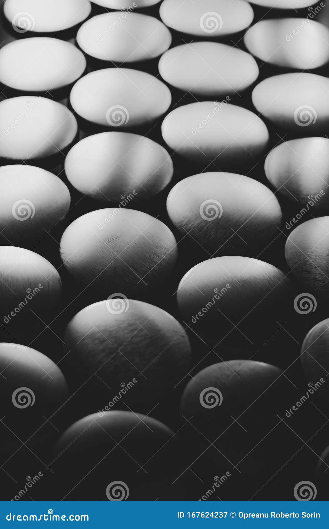 Reflection on Shiny Metal Aluminium Circle Stock Image - Image of iron ...