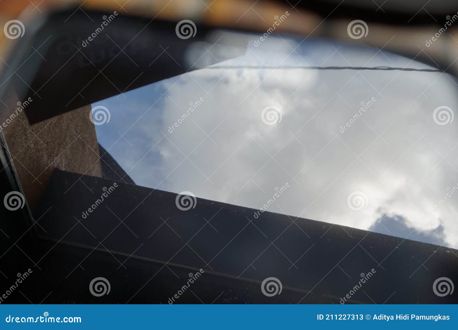 Reflection of the Sky on the Cellphone Screen Stock Image - Image of ...