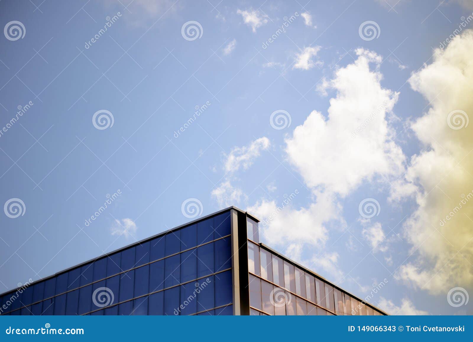 Reflection of Sky on Glass Building Stock Image - Image of outdoors ...