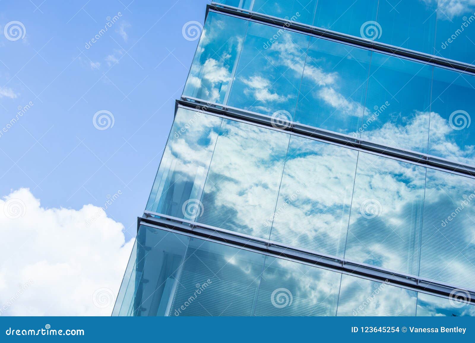Reflection of Sky and Clouds in Windows Stock Photo - Image of windows ...