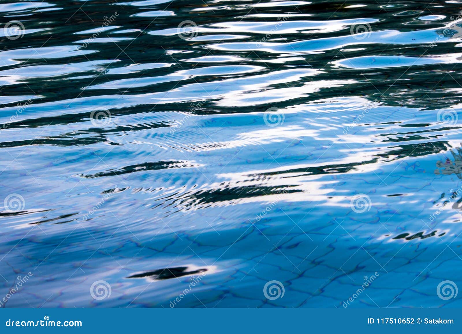 Reflection Of Sky On The Moving Water Surface Stock Image ...