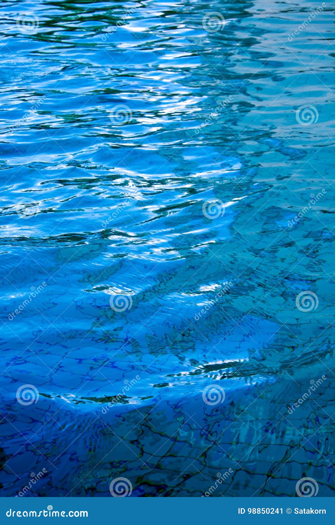 Reflection of Sky on the Moving Water Surface Stock Image - Image of ...