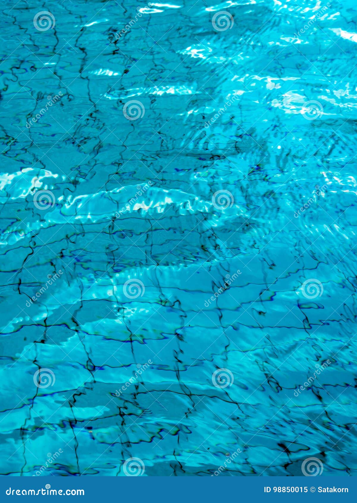Reflection of Sky on the Water Surface in the Pool Stock Image - Image ...