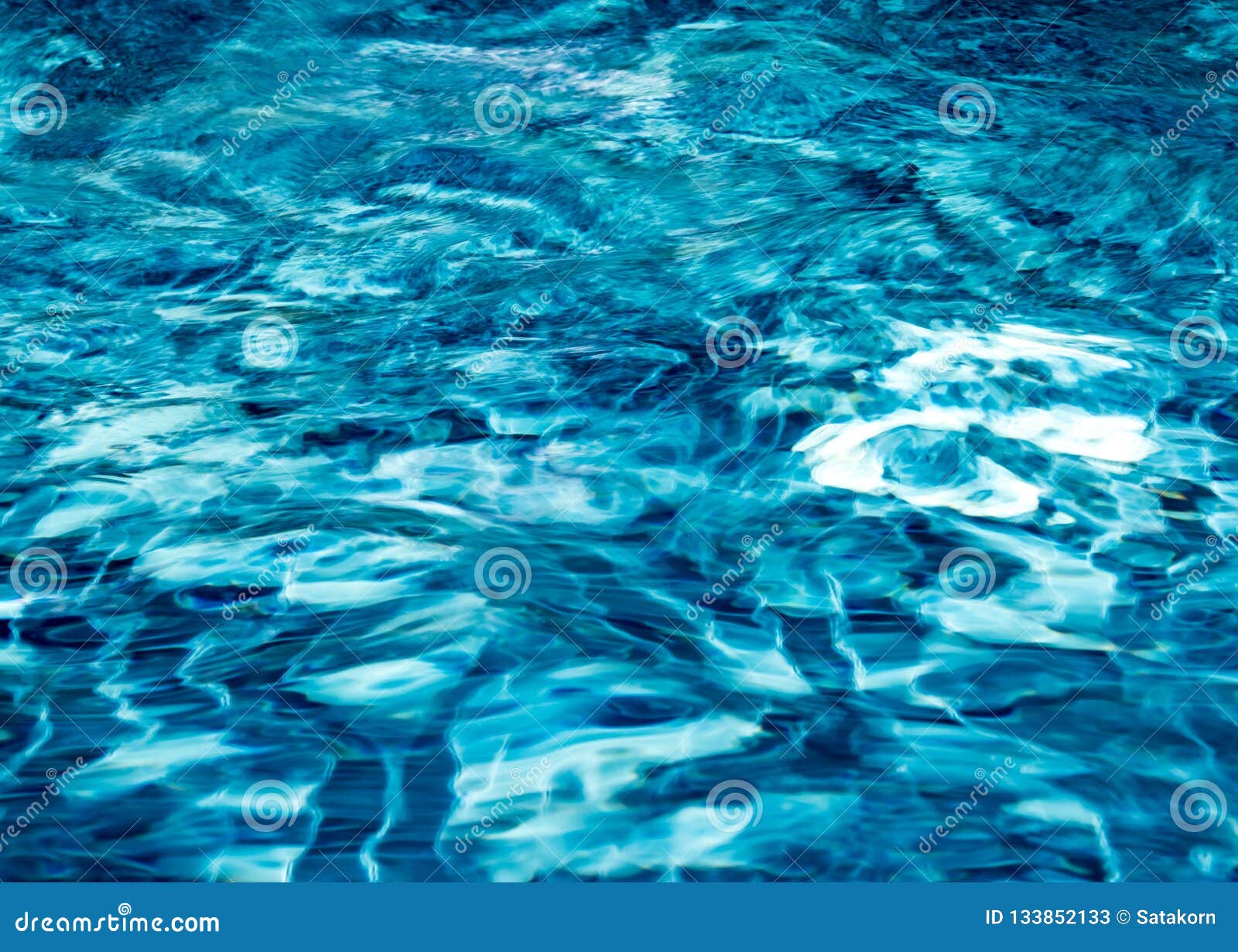 Blue Star Water Reflection Texture