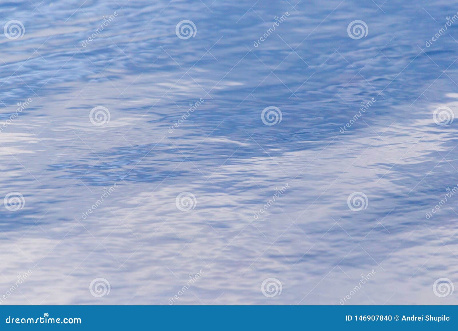 Reflection of the Sky on the Surface of the Water Stock Photo - Image ...