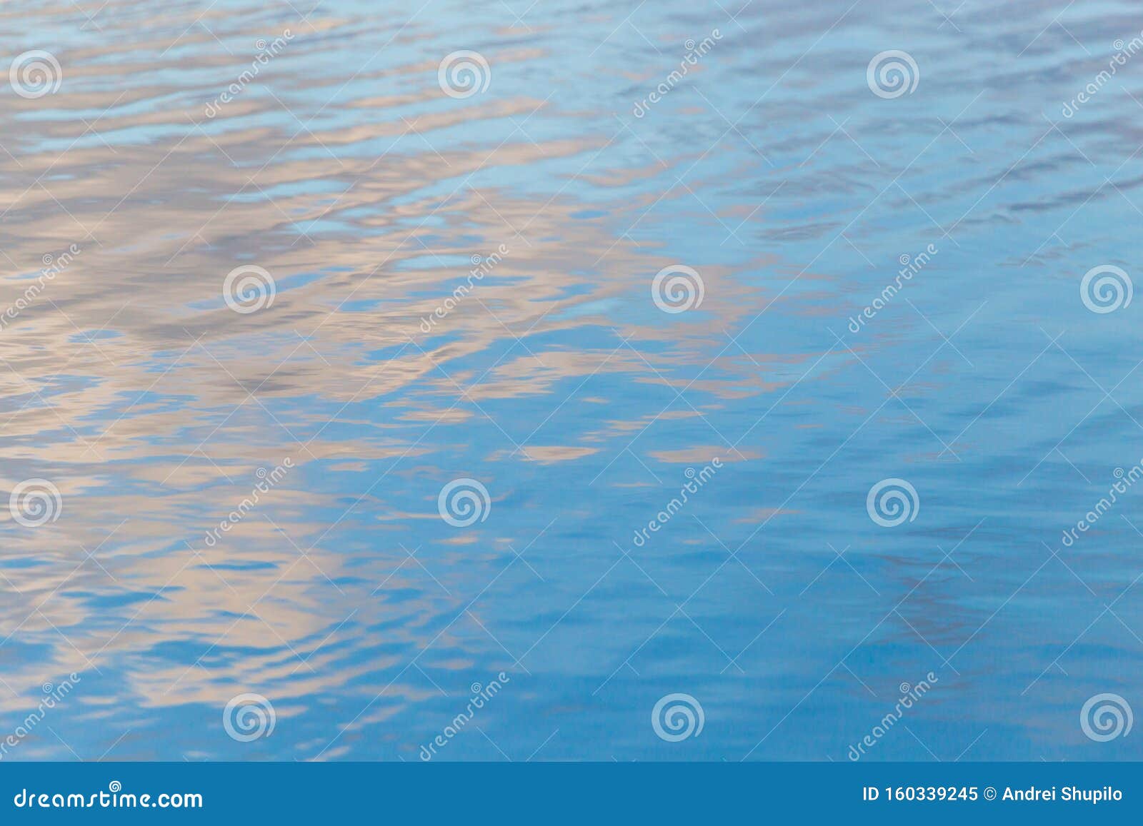 Reflection of the Sky on the Surface of the Water Stock Image - Image ...